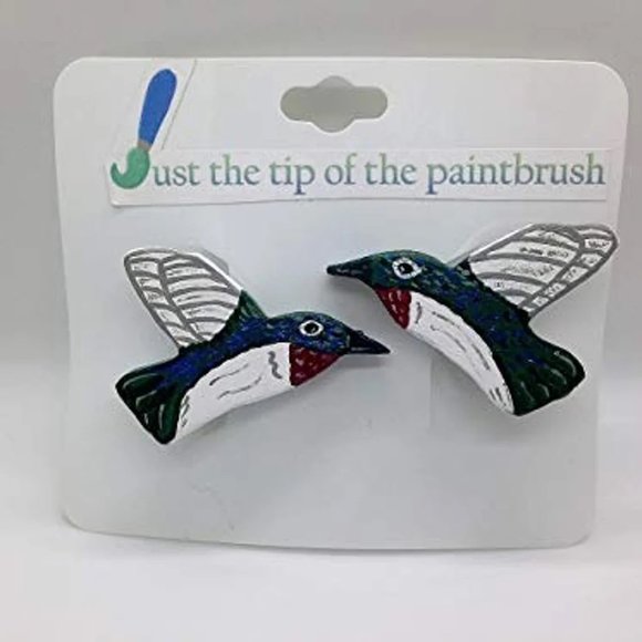 Accessories | Wooden Hummingbird Hair Barrettes Clips Handmade ...